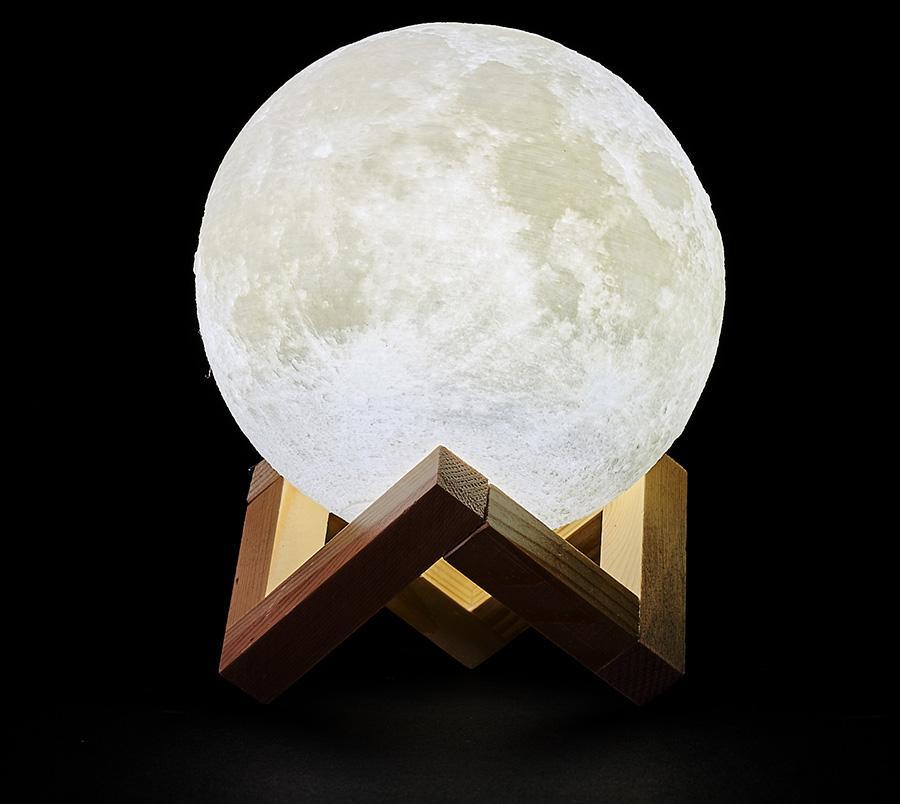 3D Night Light Moon Lamp-Rechargeable LED light-The Exceptional Store